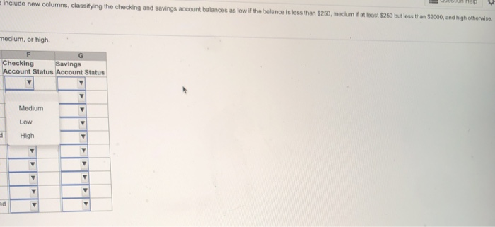 Solved Modify the accompanying credit risk data using IF | Chegg.com