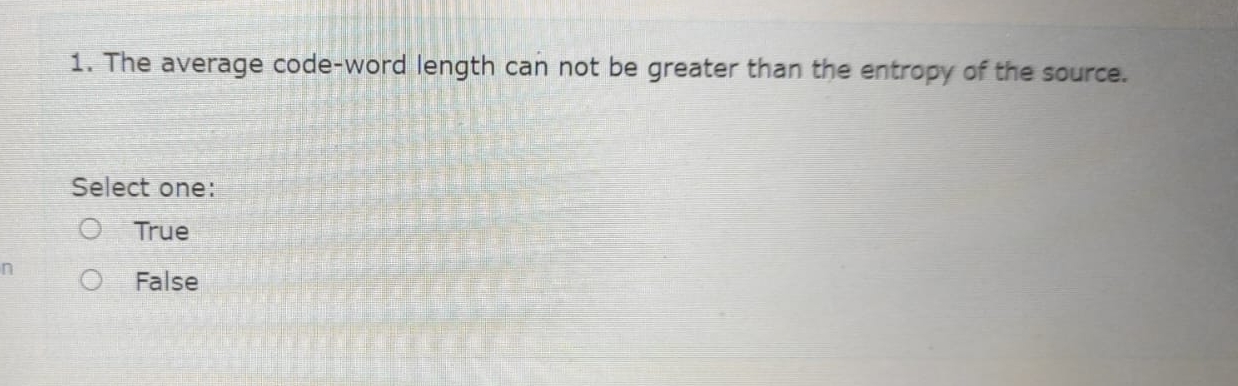 Solved The average code-word length can not be greater than | Chegg.com
