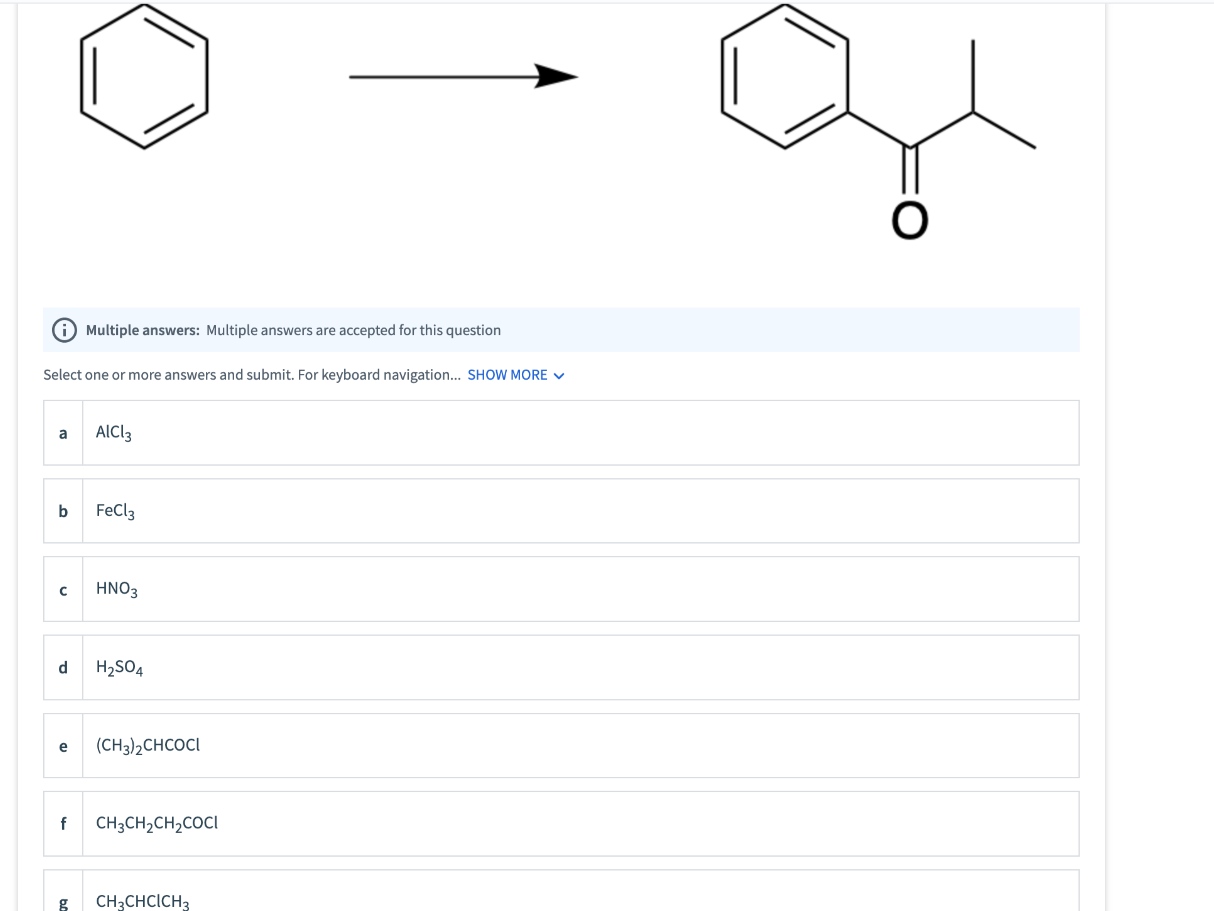 Solved Select all the reagents required to carry out the | Chegg.com