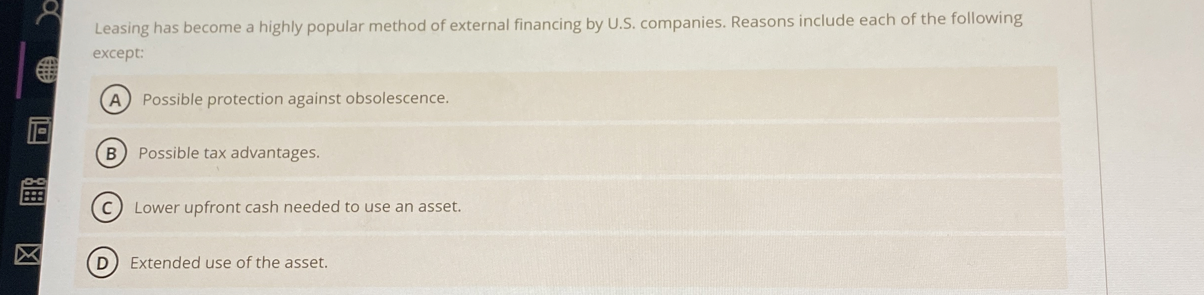 Solved Leasing has become a highly popular method of | Chegg.com
