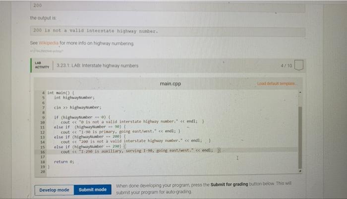 Solved 3.23 LAB: Interstate highway numbers Primary U.S | Chegg.com