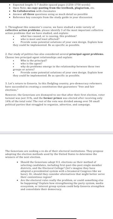 - Expected length: 5-7 double-spaced pages (1250-1750 | Chegg.com