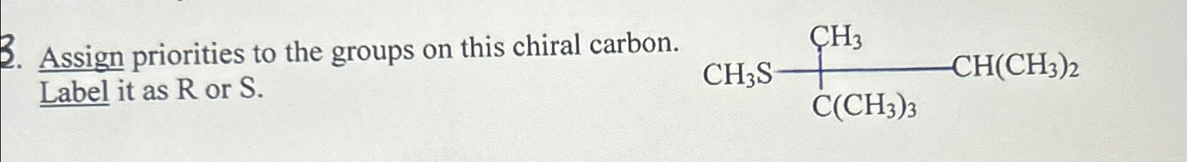 Solved Assign priorities to the groups on this chiral | Chegg.com