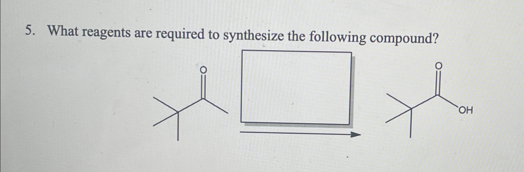 Solved What reagents are required to synthesize the | Chegg.com