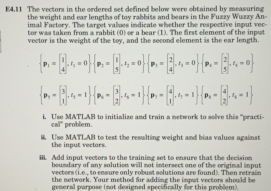 Solved 11 The vectors in the ordered set defined below were | Chegg.com