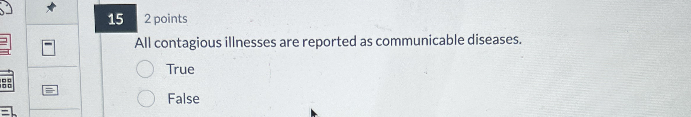 Solved 152 ﻿pointsAll contagious illnesses are reported as | Chegg.com