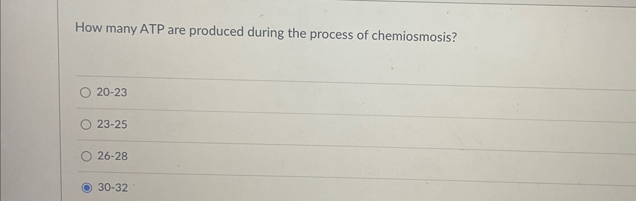 Solved How many ATP are produced during the process of | Chegg.com