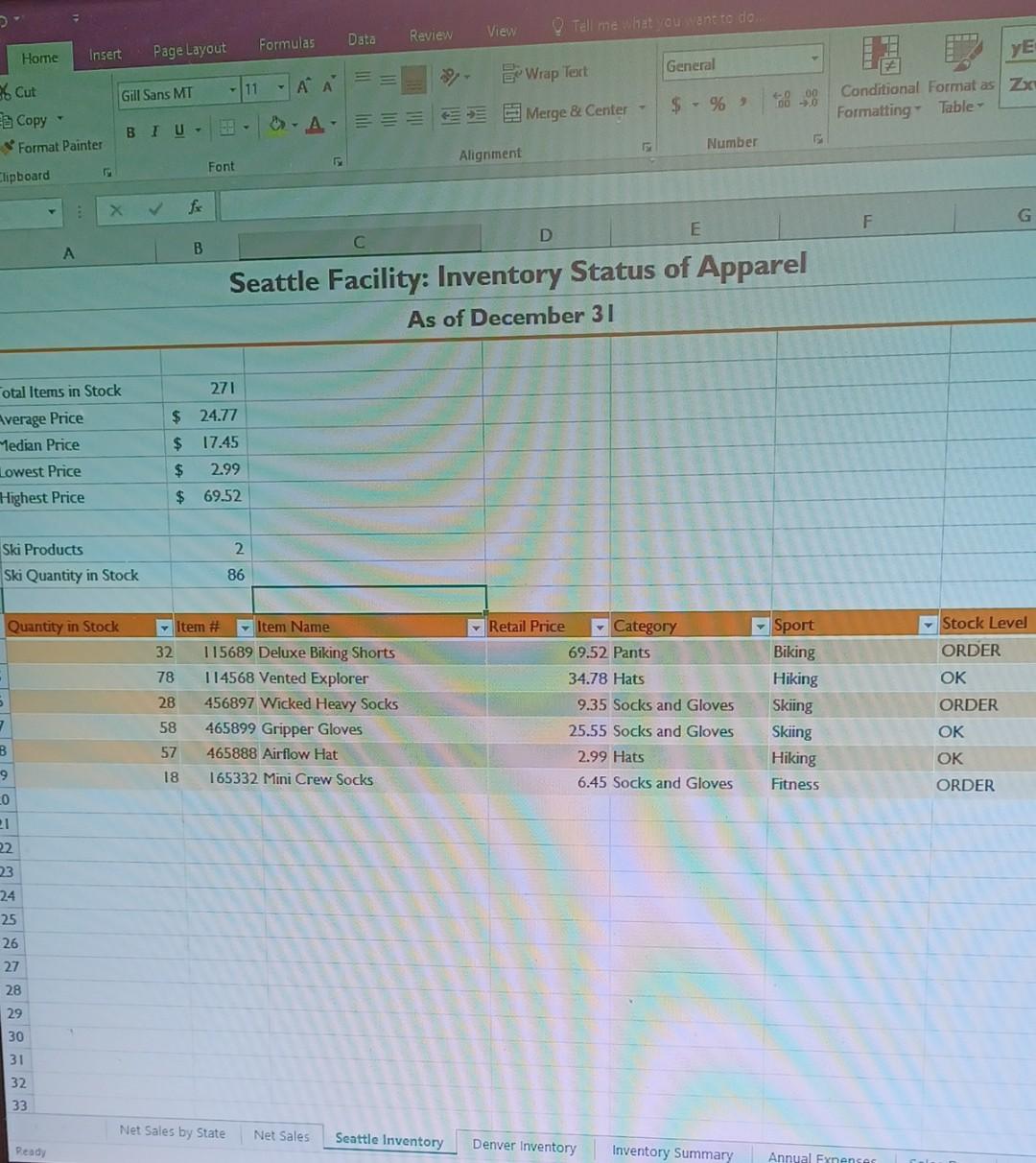 Solved add gradient fill blue data bars to the range a14:a19 | Chegg.com