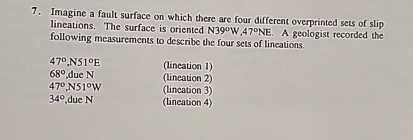 Solved Imagine a fault surface on which there are four | Chegg.com
