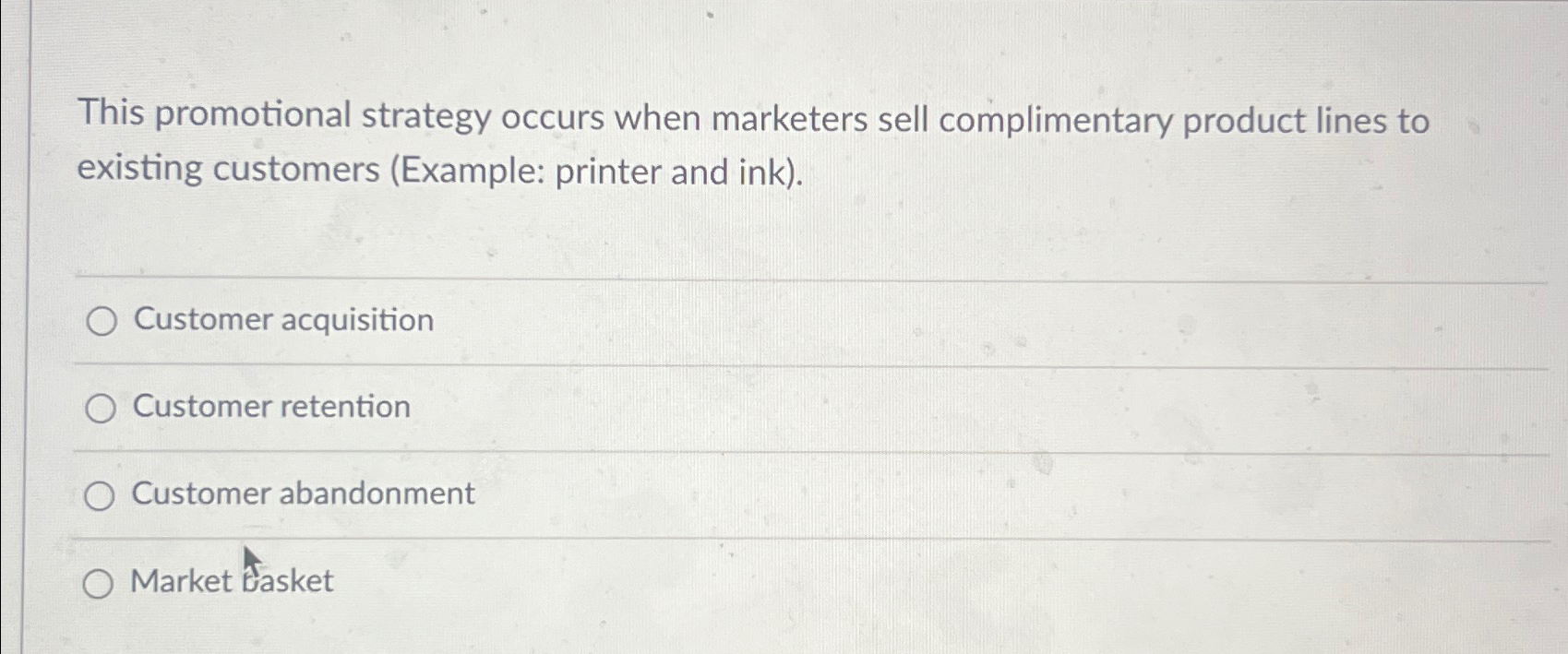 Solved This promotional strategy occurs when marketers sell | Chegg.com