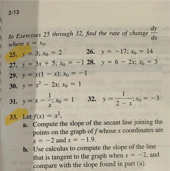 Solved In Exercises 1 through 12, compute the derivative of | Chegg.com