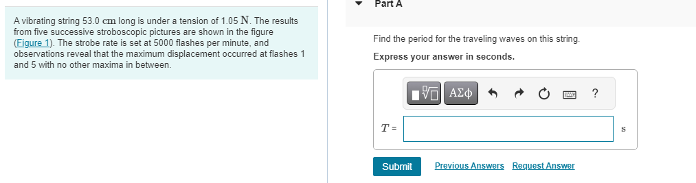 Solved A vibrating string 53.0cm ﻿long is under a tension of | Chegg.com