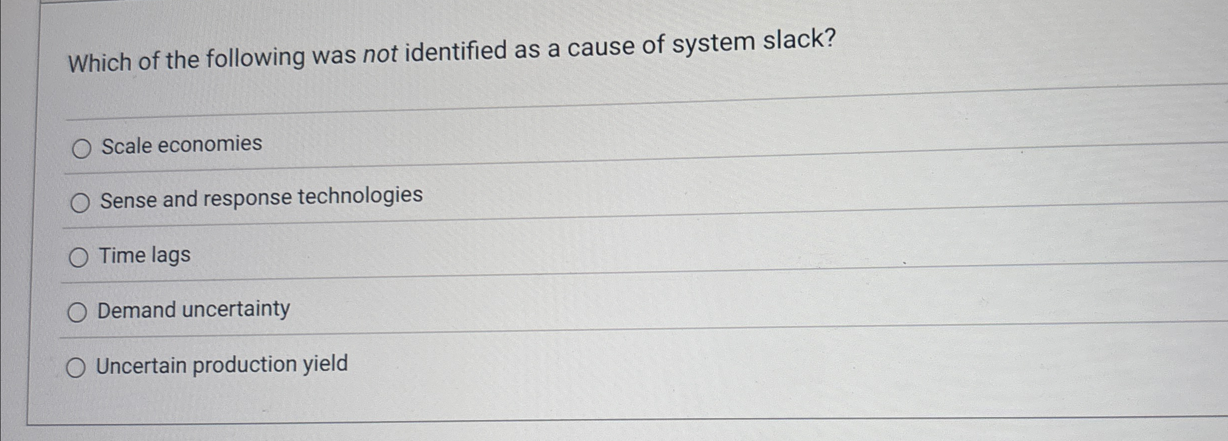 Solved Which of the following was not identified as a cause | Chegg.com