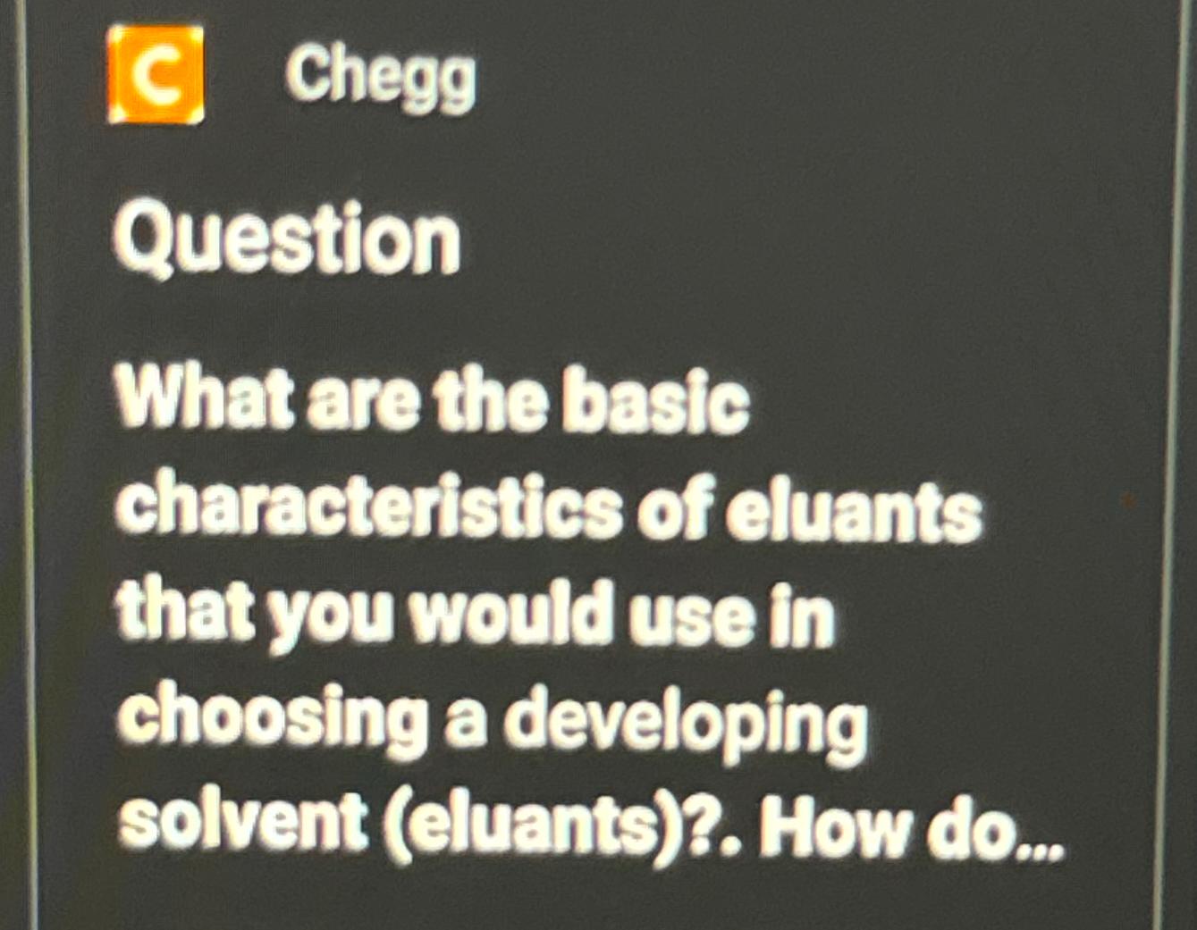 Solved [C. ﻿CheggQuestionWhat are the basic characteristics | Chegg.com