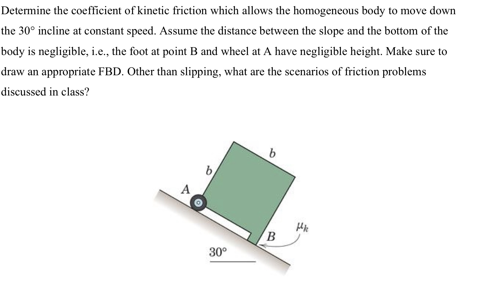 Solved Determine the coefficient of kinetic friction which | Chegg.com