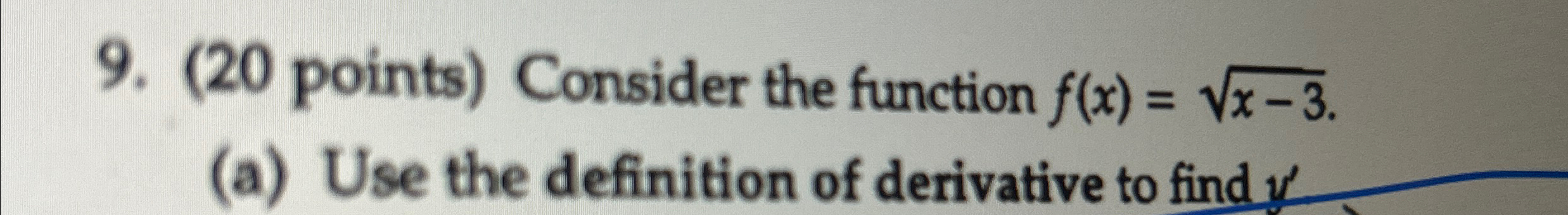 Solved (20 ﻿points) ﻿Consider the function f(x)=x-32.(a) | Chegg.com