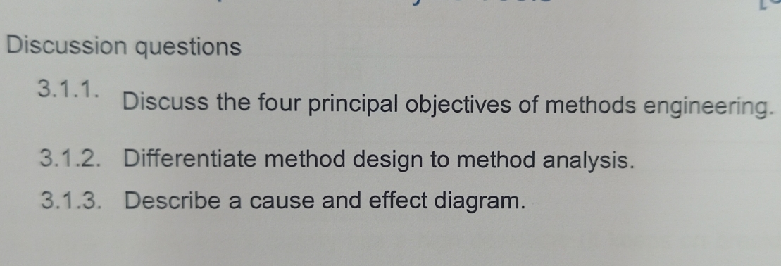 Solved Discussion questions3.1.1. ﻿Discuss the four | Chegg.com