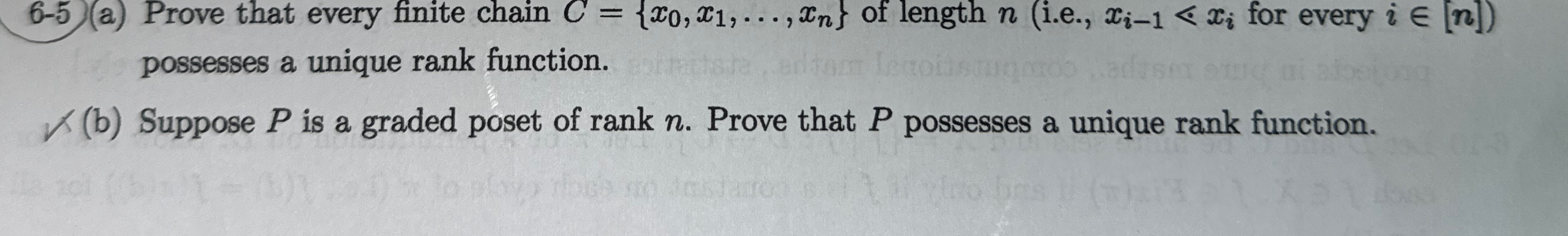 Solved 6-5 (a) ﻿Prove that every finite chain | Chegg.com