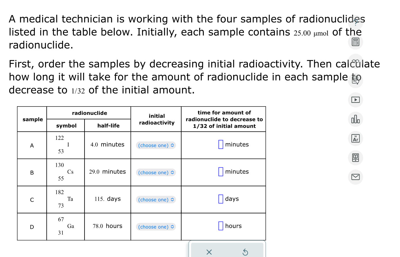 Solved A medical technician is working with the four samples | Chegg.com