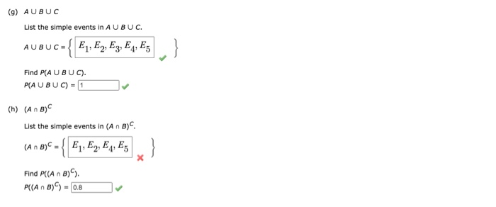 Solved (9) AUBUC List the simple events in AUBUC. AUB AUBUC- | Chegg.com