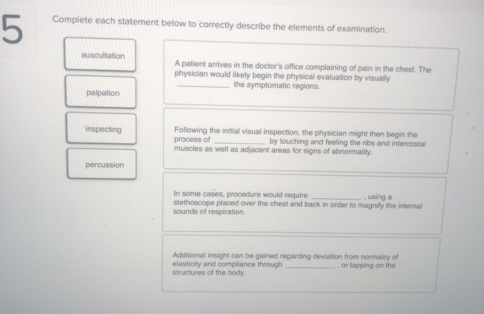 Solved Complete each statement below to correctly describe | Chegg.com