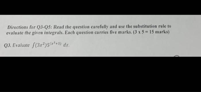 Solved Directions for Q3-Q5: Read the question carefully and | Chegg.com