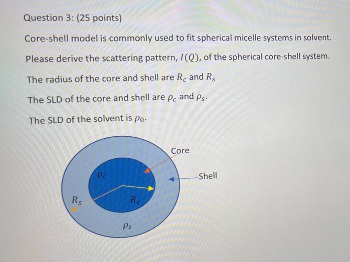 Solved Question 3: (25 points) Core-shell model is commonly | Chegg.com