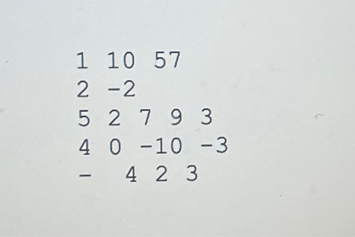 Solved This text file mydata txt ↓ contains some numbers. | Chegg.com