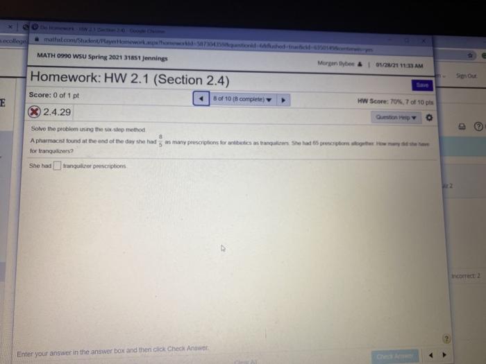 Solved necollegn MATH 0990 WSU Spring 2021 31851 Jennings | Chegg.com
