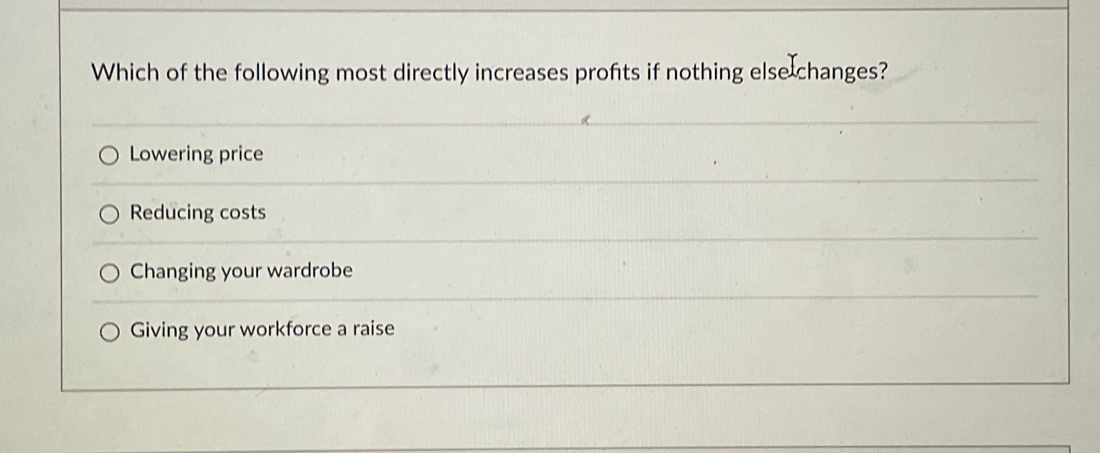 Solved Which of the following most directly increases | Chegg.com