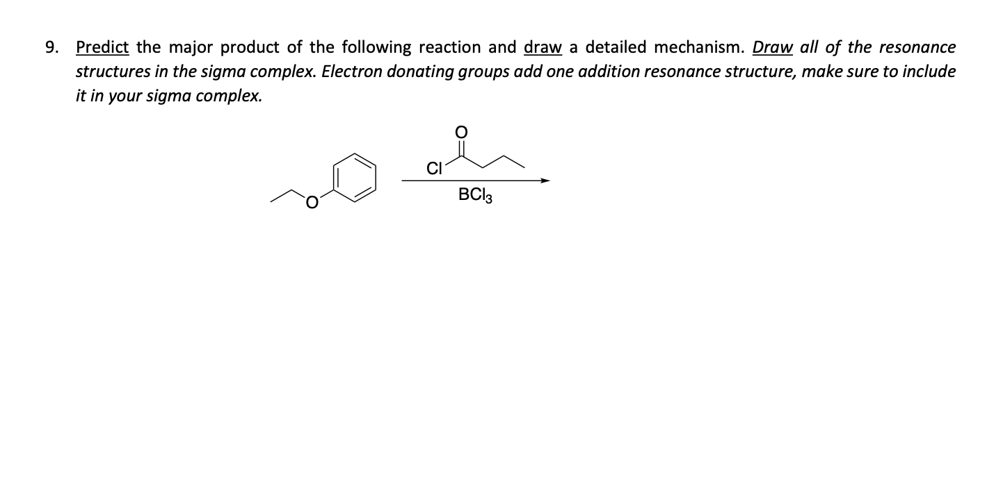 Solved Predict the major product of the following reaction | Chegg.com