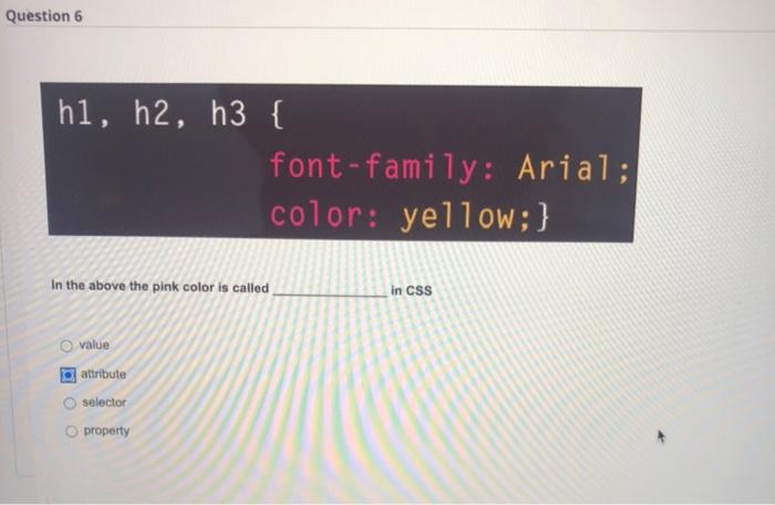 Solved In reference to color in CSS, when we use hex, what | Chegg.com