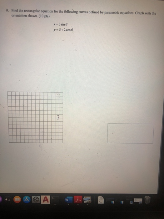 Solved 9. Find the rectangular equation for the following | Chegg.com