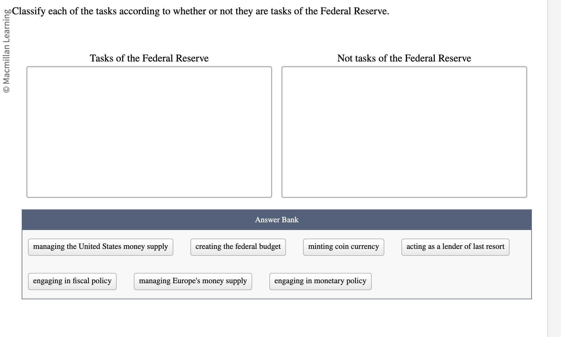 Solved ?∞ ﻿Classify each of the tasks according to whether | Chegg.com