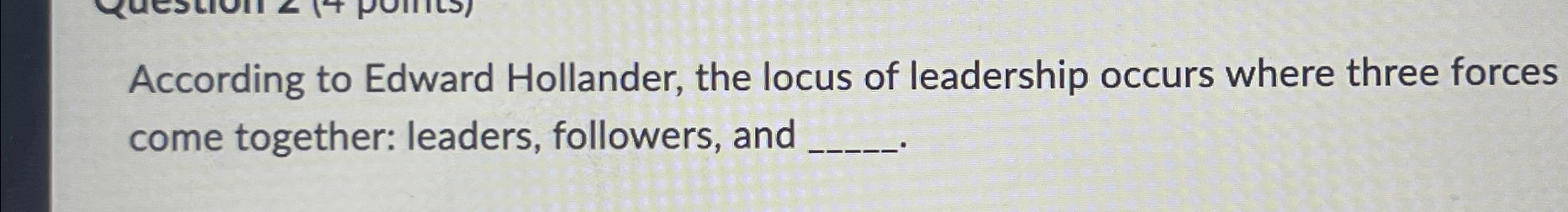 Solved According to Edward Hollander, the locus of | Chegg.com