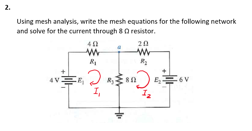 Solved Using mesh analysis, write the mesh equations for the | Chegg.com