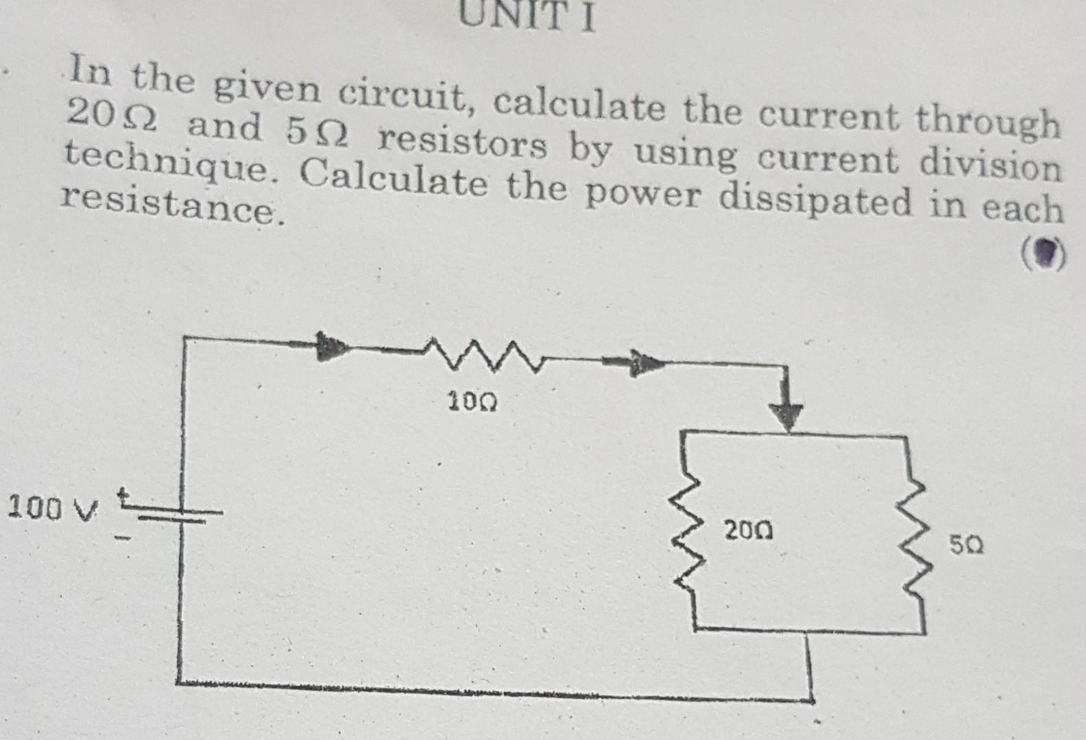 Solved In the given circuit, calculate the current through | Chegg.com