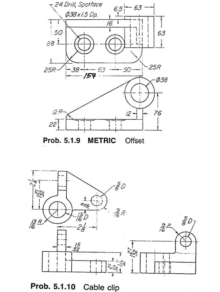 Solved draw this 3 principle view in. auto cad in single 3 d | Chegg.com