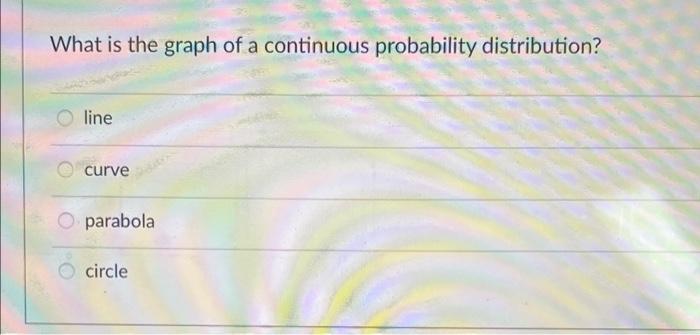Solved What is the graph of a continuous probability | Chegg.com