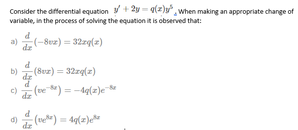 Solved Consider the differential equation y' + 2y = | Chegg.com