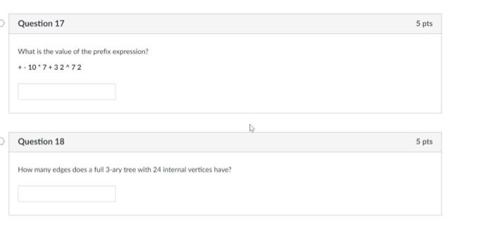 Solved What is the value of the prefix expression? \\[ +-10 | Chegg.com