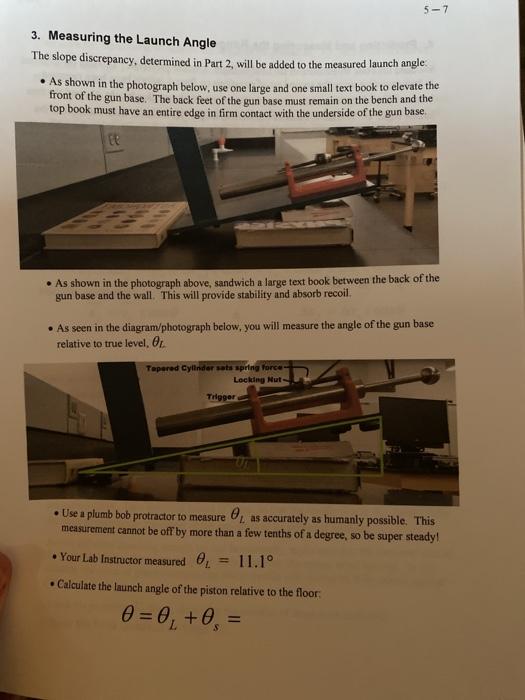 5-1 Lab 5: Projectile Motion Objective: Predict where | Chegg.com
