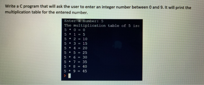 Solved Write A C Program That Will Ask The User To Enter An 6997