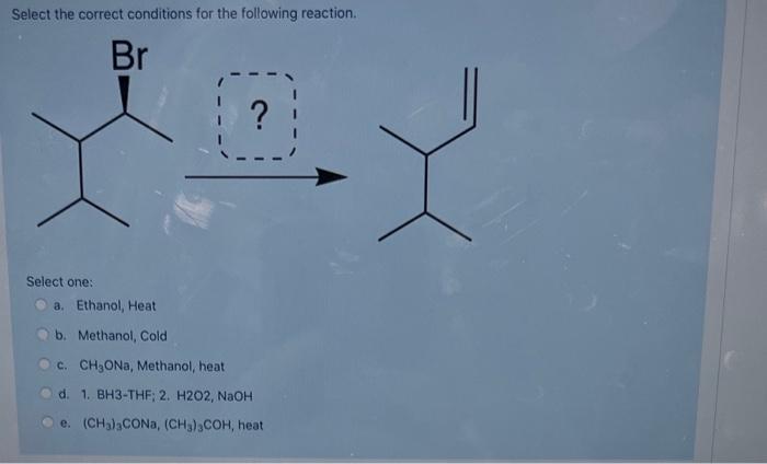 Solved Select the correct conditions for the following | Chegg.com