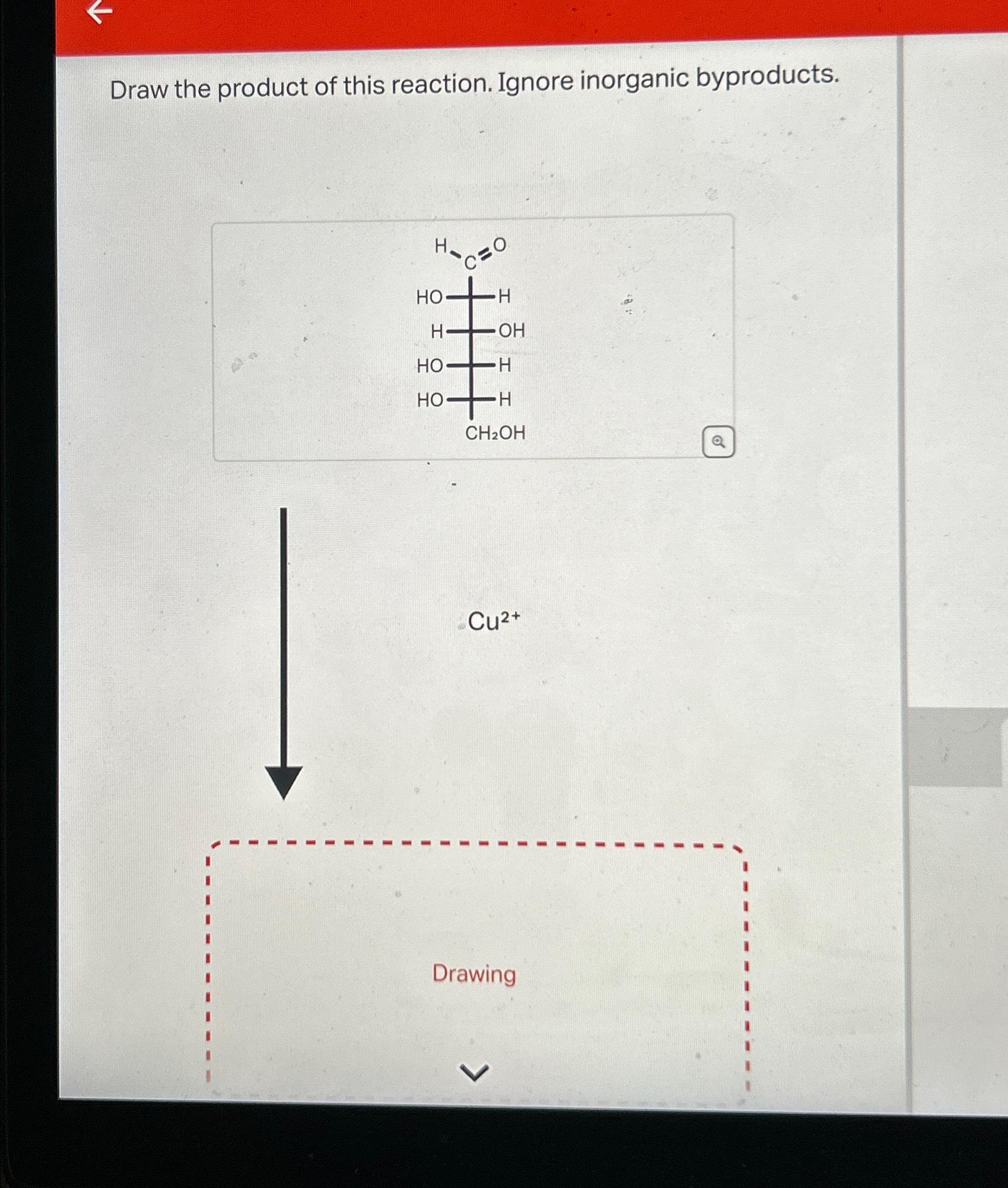 Solved Draw the product of this reaction. Ignore inorganic | Chegg.com