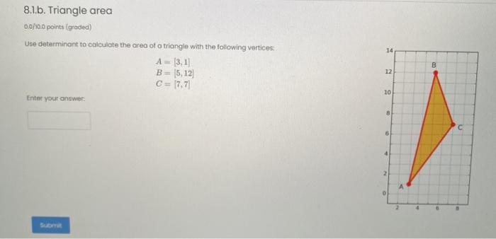 Solved 8.1. Determinants and area Bookmark this page 8.1.a. | Chegg.com