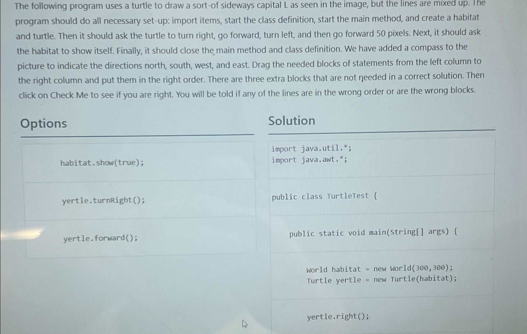 Solved The following program uses a turtle to draw a sort-of | Chegg.com