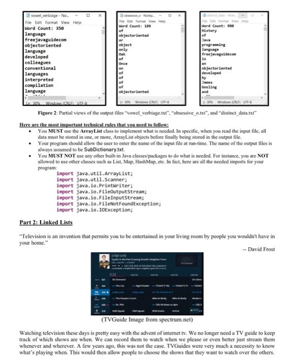 Part 1: ArrayList & File I/O File Parser In this | Chegg.com
