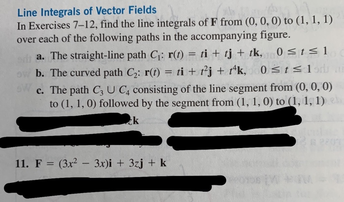 Solved Line Integrals of Vector Fields In Exercises 7–12, | Chegg.com