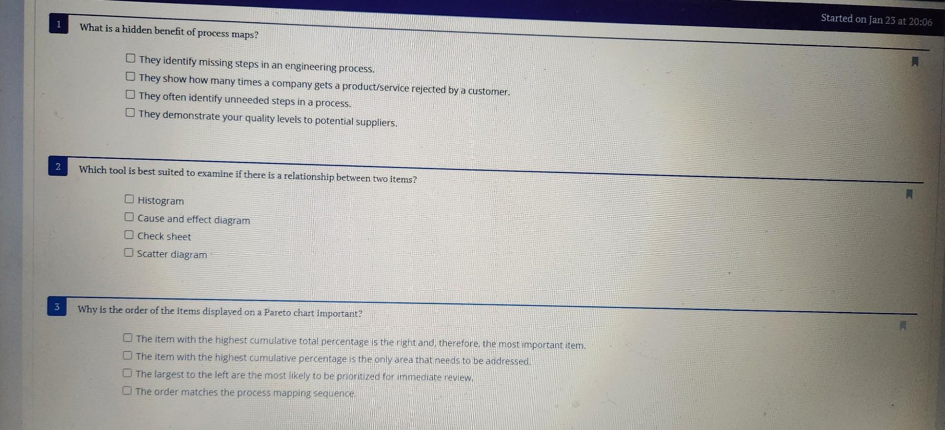 Solved What is a hidden benefit of process maps? They | Chegg.com